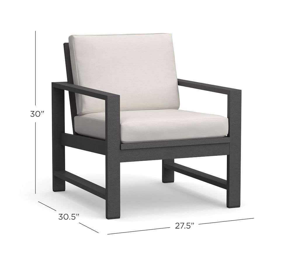 Indio Metal Lounge Chair, Slate | Pottery Barn