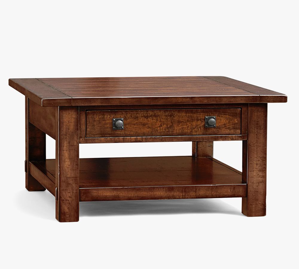 Benchwright 36" Square Coffee Table | Pottery Barn