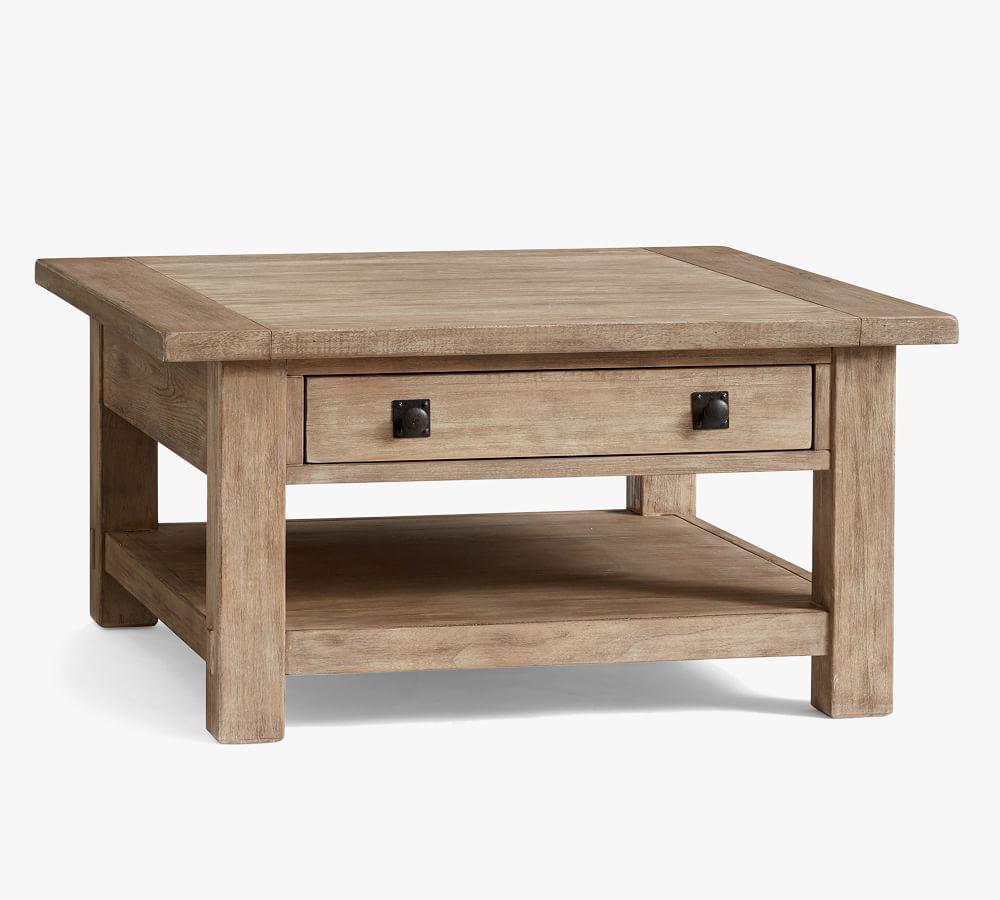 Benchwright 36" Square Coffee Table | Pottery Barn