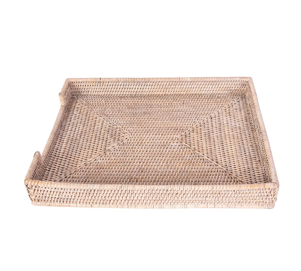 Tava Handwoven Rattan Office Paper Tray | Pottery Barn