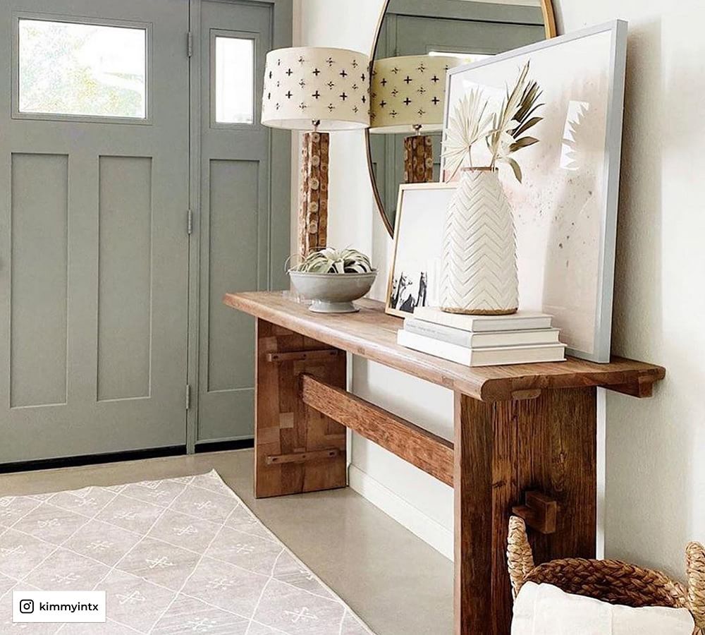 Easton Reclaimed Wood Console Table | Pottery Barn