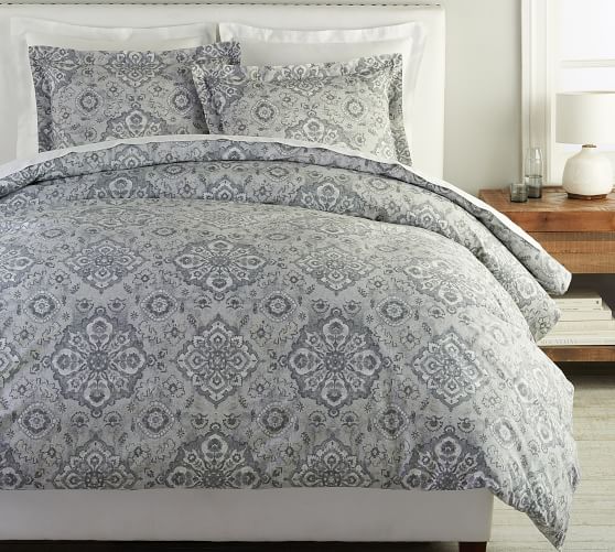 Gray Patterned Bedding & Bedding Sets | Pottery Barn