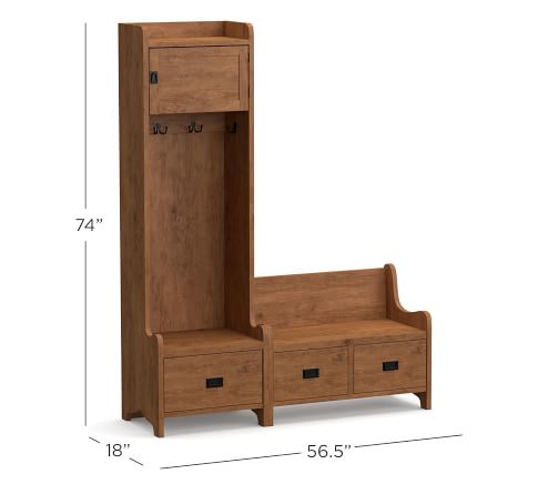 Wade Hall Tree & Entryway Bench Set | Pottery Barn