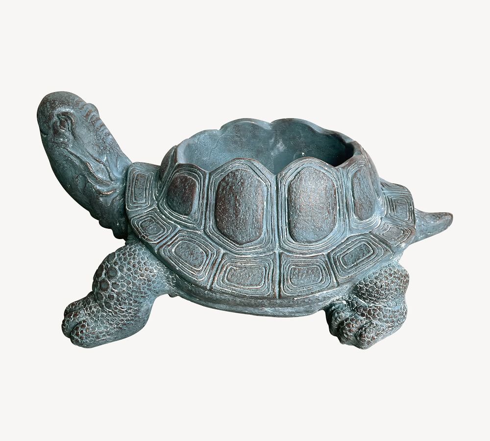 Turtle Garden Object Planter | Pottery Barn