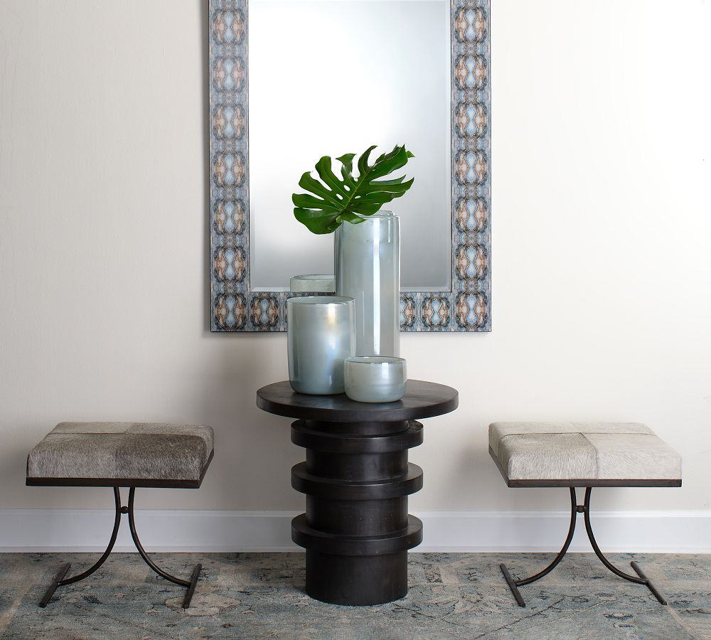 Orson Hair on Hide Stool | Pottery Barn