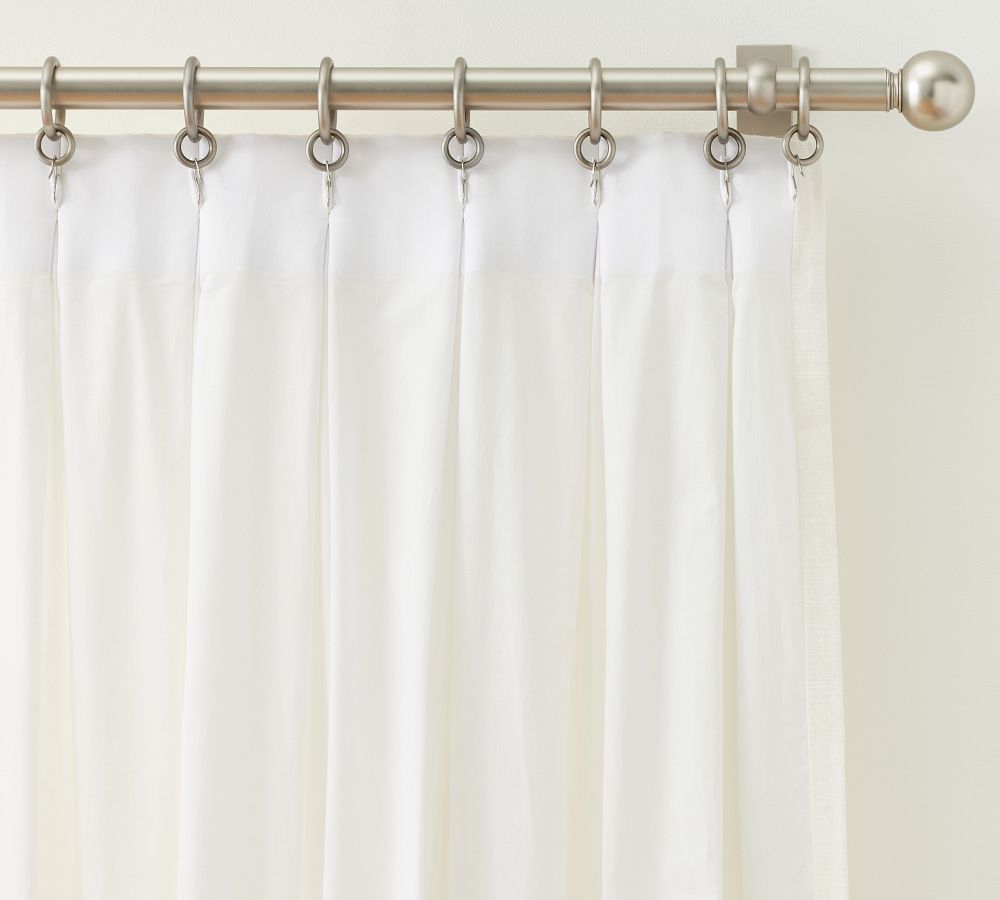 Emery Linen Pinch Pleat Curtain | Pottery Barn
