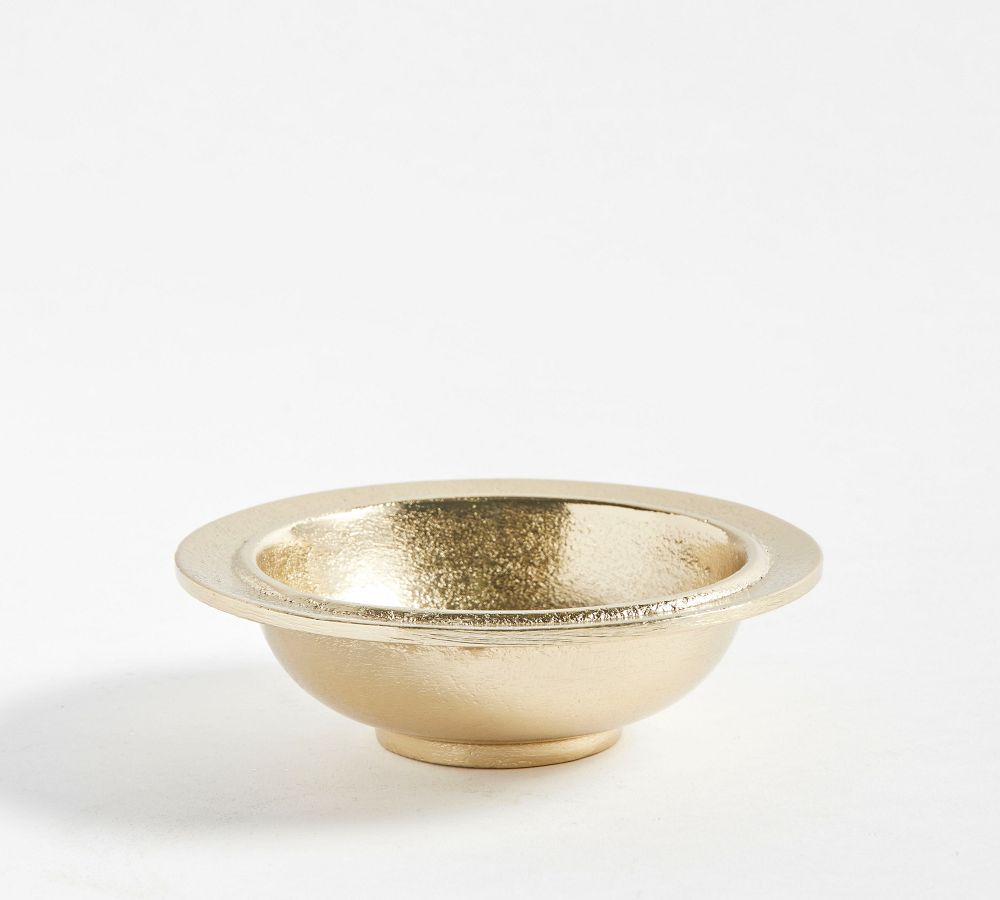 Rustic Metal Handcrafted Snack Bowl | Pottery Barn