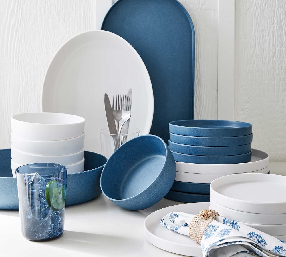 Mason Modern Melamine Dinner Plates | Pottery Barn