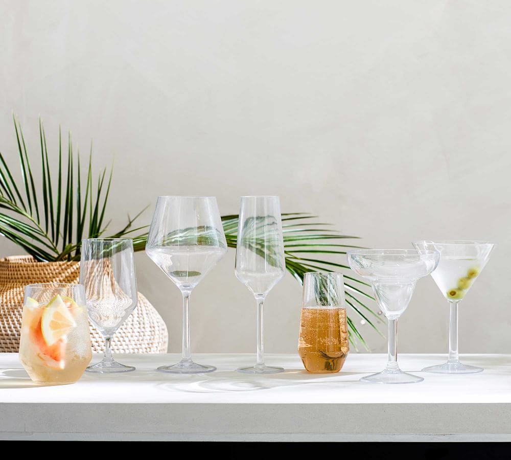 Happy Hour Acrylic Wine Glasses | Pottery Barn