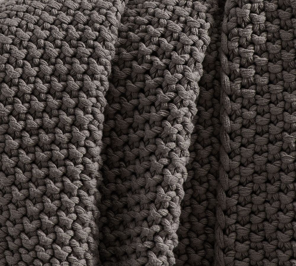 Bayside Seed Stitch Throw | Pottery Barn