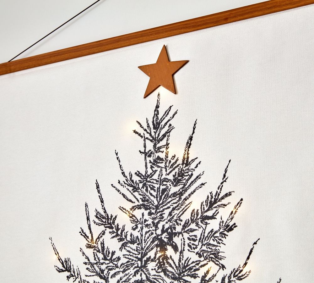 Light Up Holiday Tree Banner | Pottery Barn