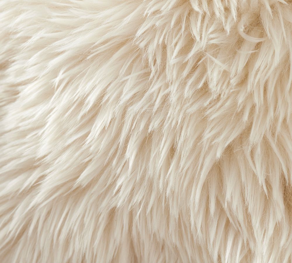 Luxe Faux Fur Star Shaped Pillow | Pottery Barn