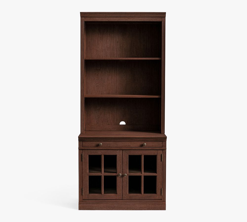 Livingston Storage Bookcase | Pottery Barn