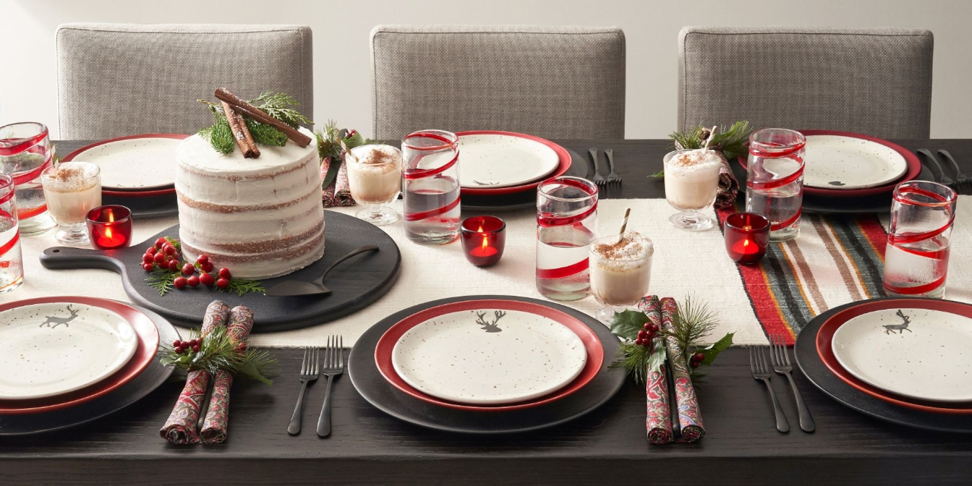 Red Ribbon Handcrafted Recycled Drinking Glasses | Pottery Barn