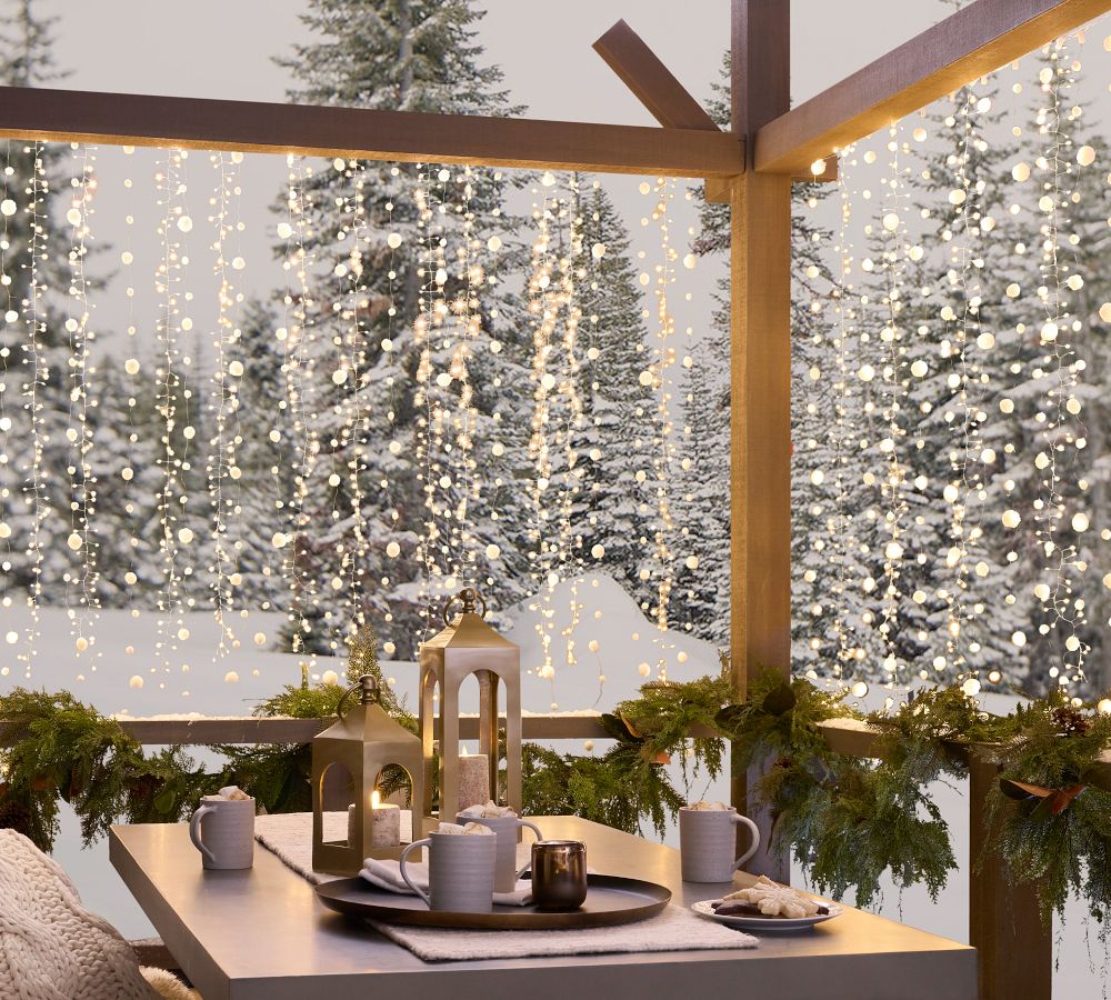 Curtain Rain String Lights | Pottery Barn