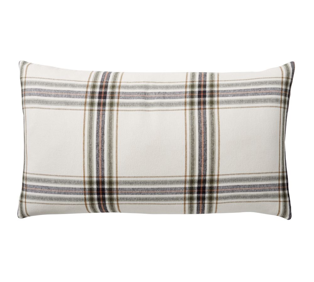Logan Plaid Organic Cotton Flannel Sham | Pottery Barn
