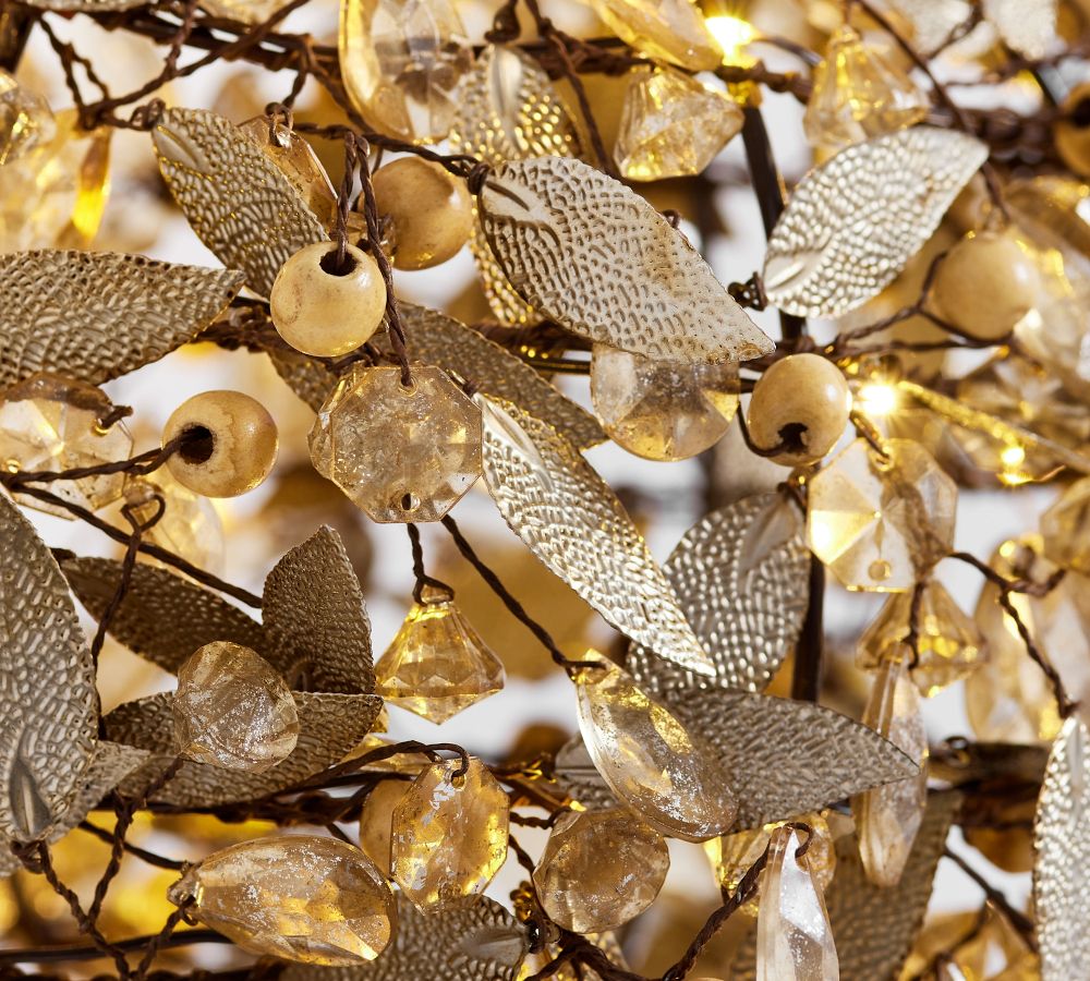 Light Up Rustic Leaf Orbs | Pottery Barn