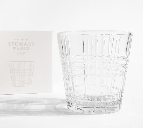 Stewart Plaid Glassware Collection | Pottery Barn