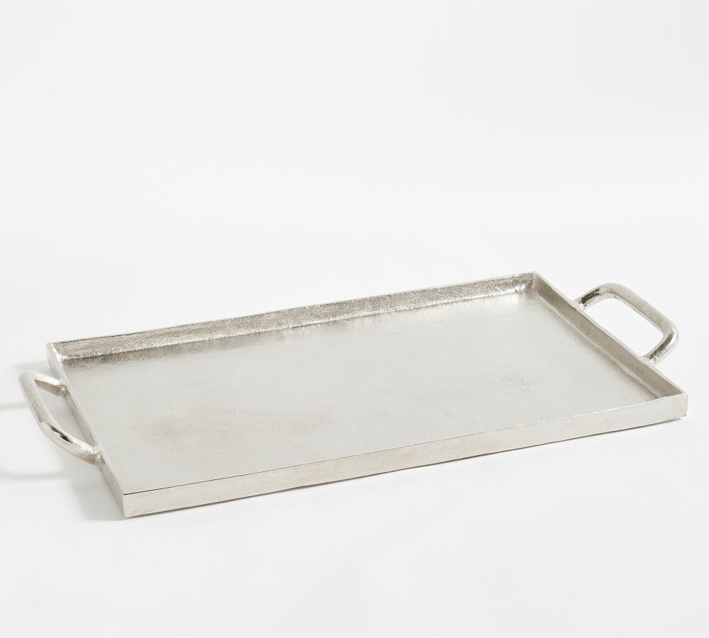 Lavell Silver Cast Tray | Pottery Barn