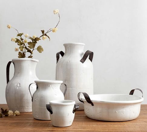 Handcrafted Weathered Terracotta Vases | Pottery Barn