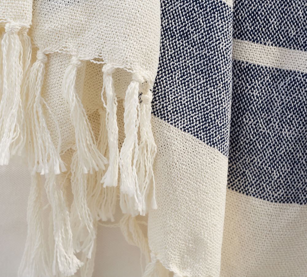 Everywhere Striped Indoor/Outdoor Throw | Pottery Barn