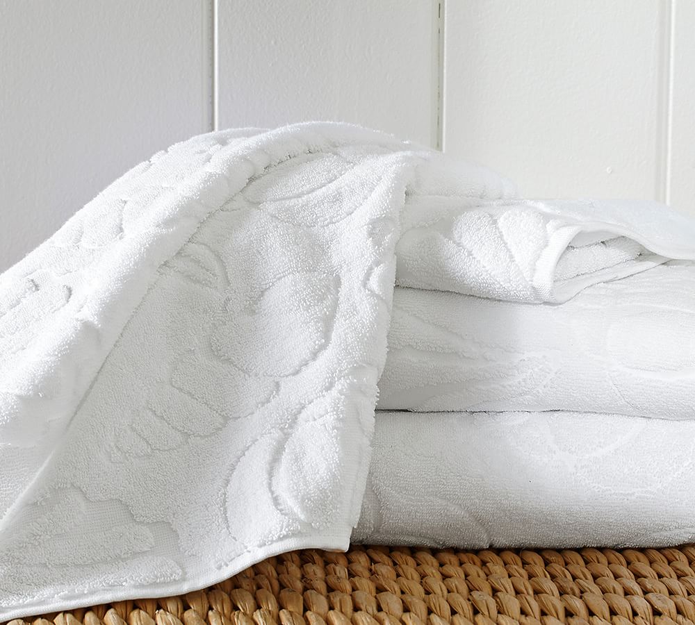 Shell Sculpted Towels | Pottery Barn