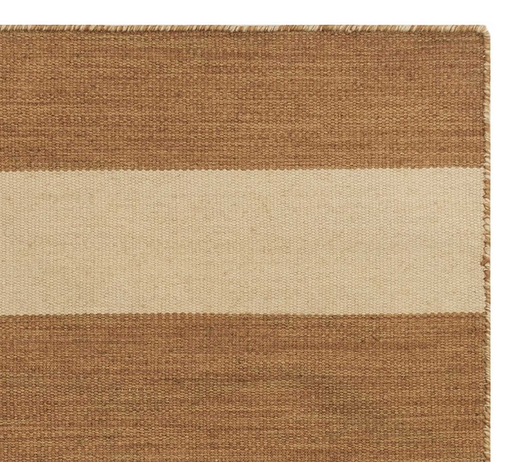 Alfie Striped Indoor/Outdoor Rug - Natural | Pottery Barn