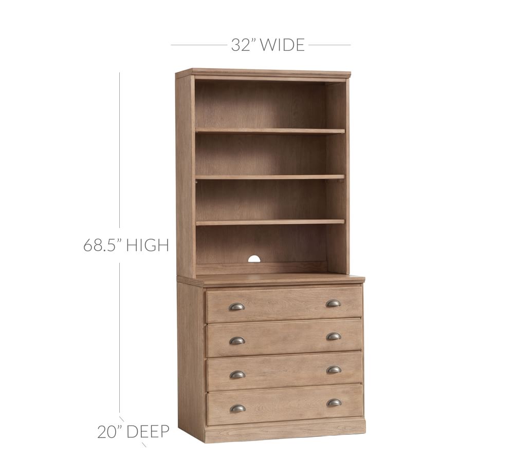 Printer's 32" x 69.5" Bookcase | Pottery Barn