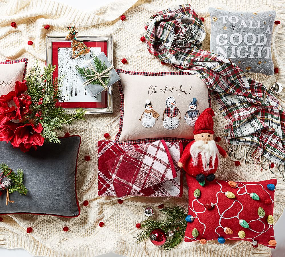 Merry & Bright Lights Decorative Pillow | Pottery Barn