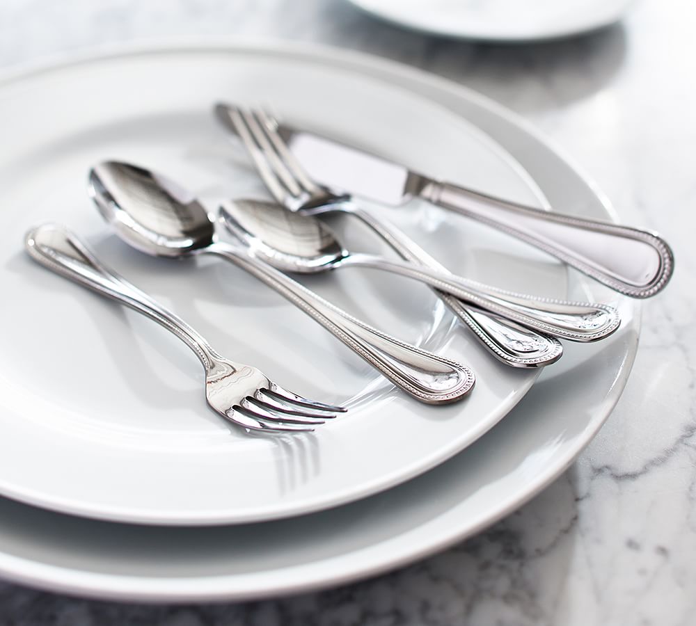 Adele Beaded Flatware | Pottery Barn