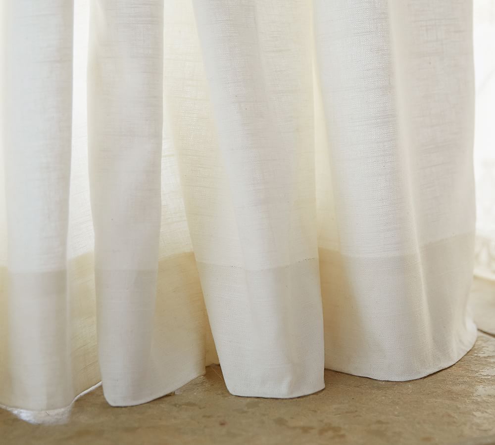 Belgian Linen Curtain Made with Libeco™ | Pottery Barn