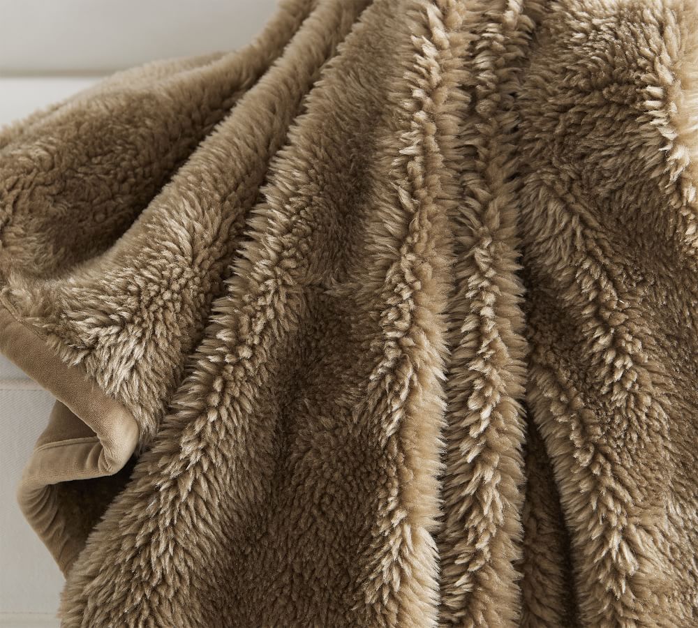 Faux Fur Shearling Throws | Pottery Barn