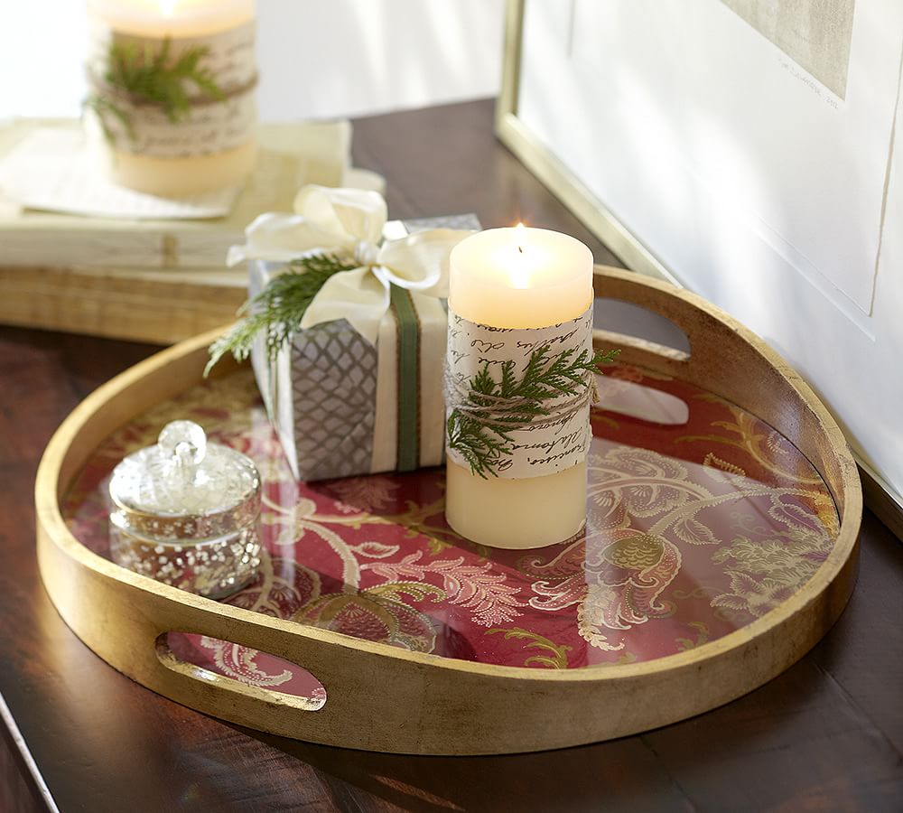 Mallory Palampore Decorative Tray | Pottery Barn