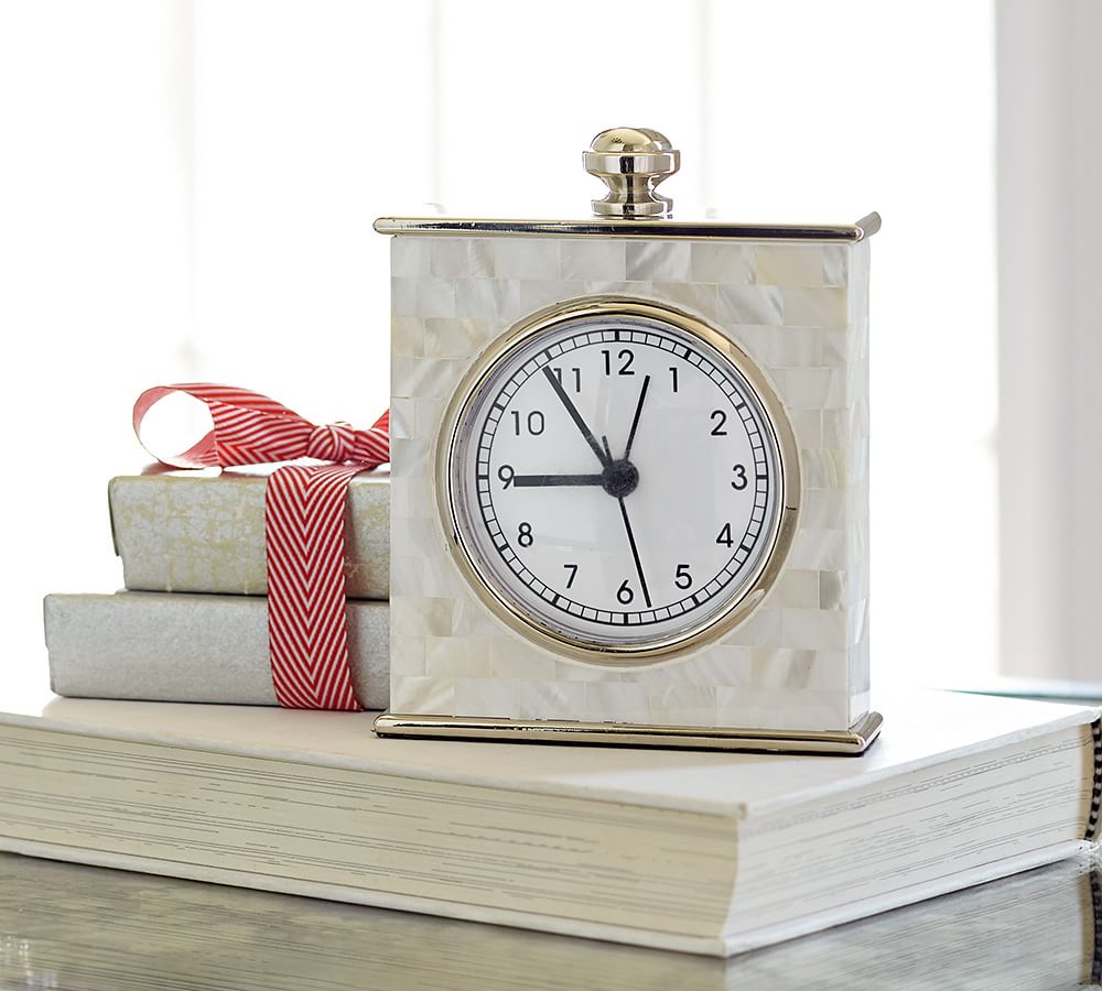 Mother of Pearl Clock | Pottery Barn