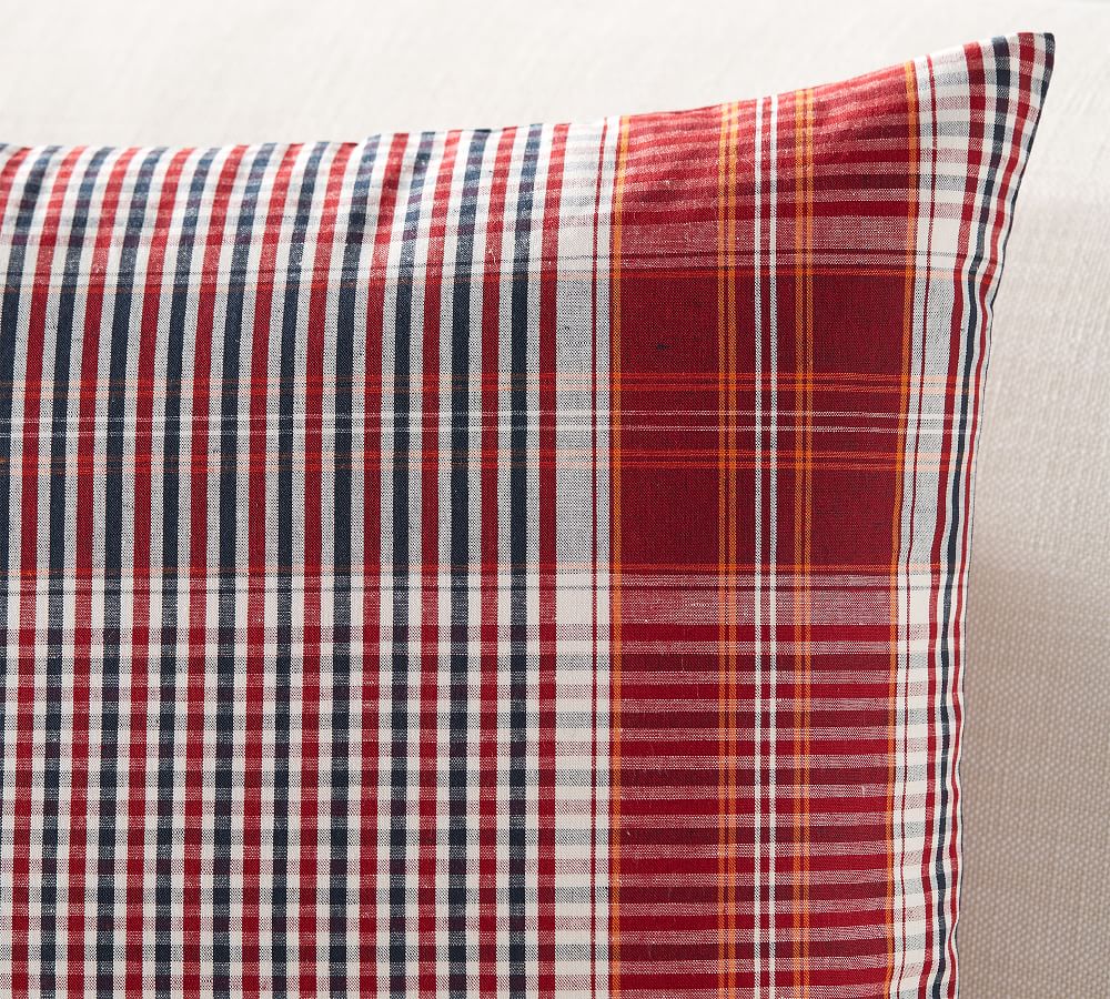 Tyler Plaid Decorative Pillow Cover | Pottery Barn