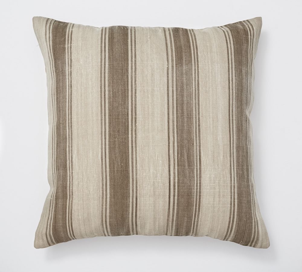 Tyler Stripe Dhurrie Floor Decorative Pillow Cover | Pottery Barn