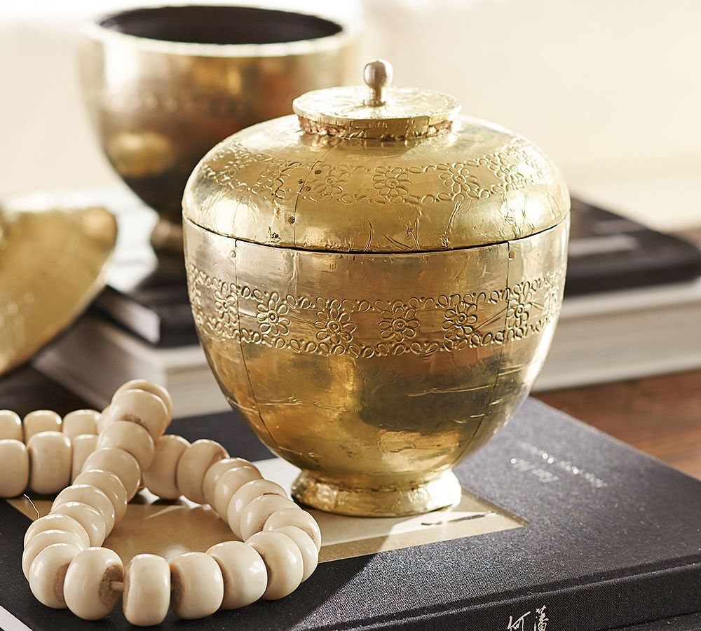 Clad Lidded Vessel | Pottery Barn