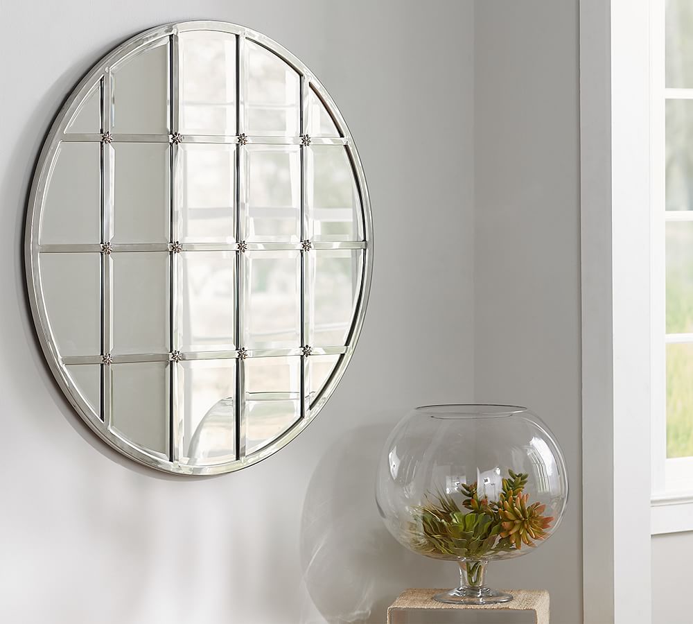 Eagan Multipanel Round Wall Mirror 44" | Pottery Barn