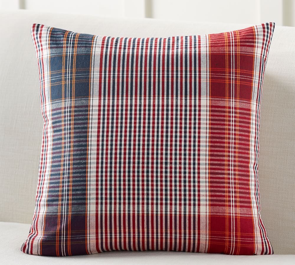 Tyler Plaid Decorative Pillow Cover | Pottery Barn