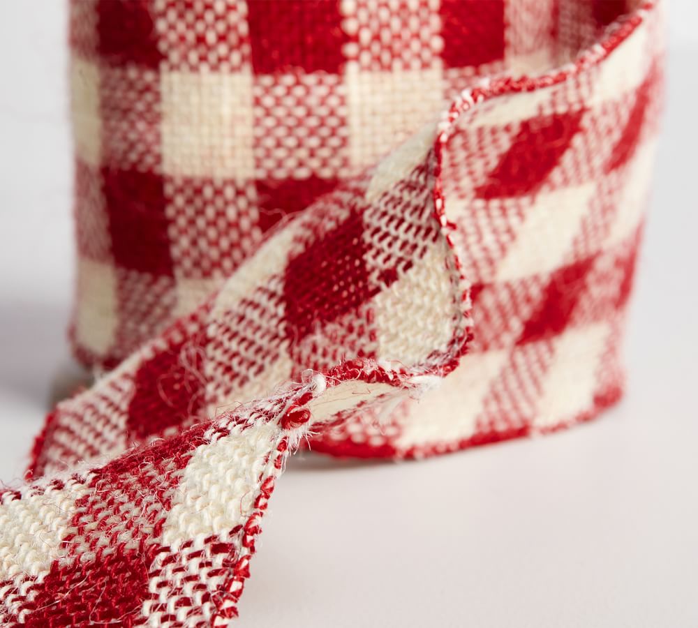 Spool of Buffalo Check Ribbon | Pottery Barn