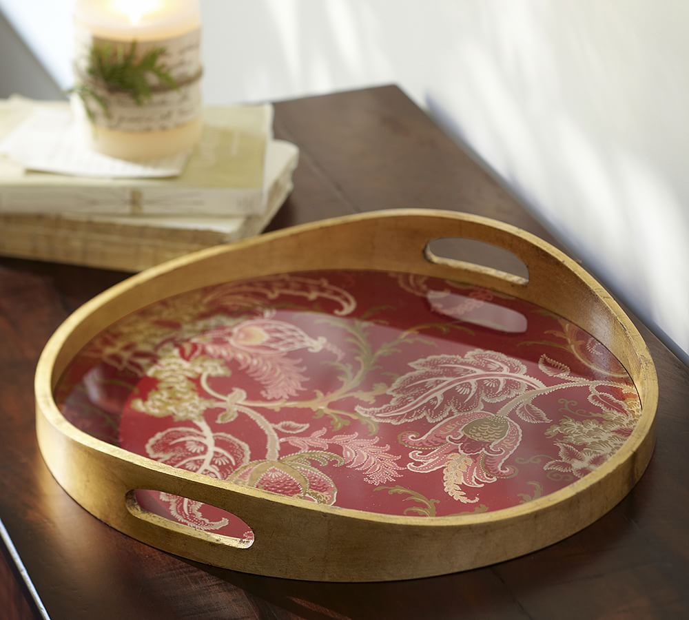 Mallory Palampore Decorative Tray | Pottery Barn