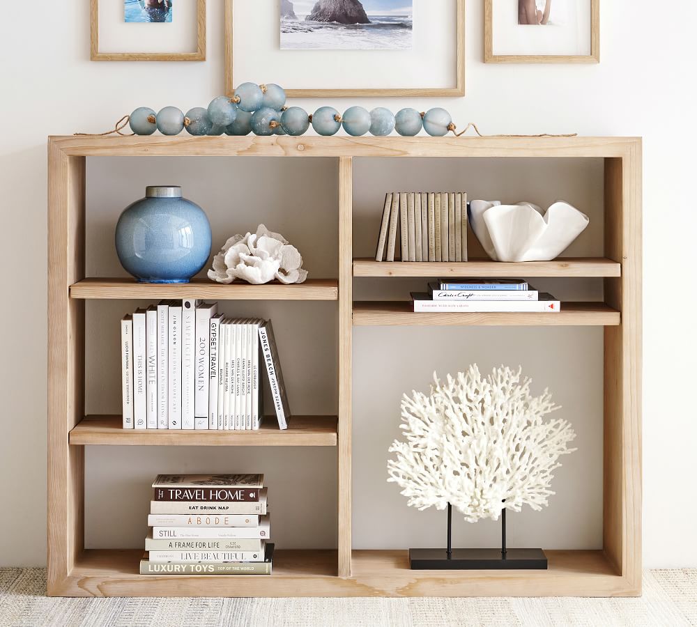 Folsom 58" x 45" Console Bookcase | Pottery Barn