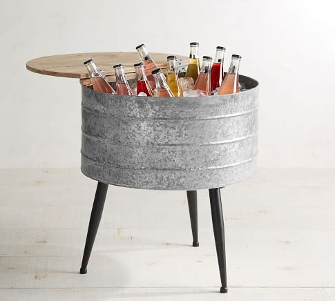 Galvanized Metal Three Tiered Stand | Pottery Barn