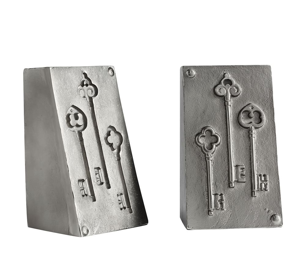 Molded Key Bookends | Office Accessories | Pottery Barn