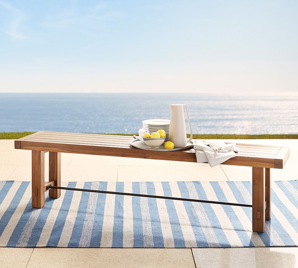 Abbott FSC® Acacia Dining Bench | Pottery Barn