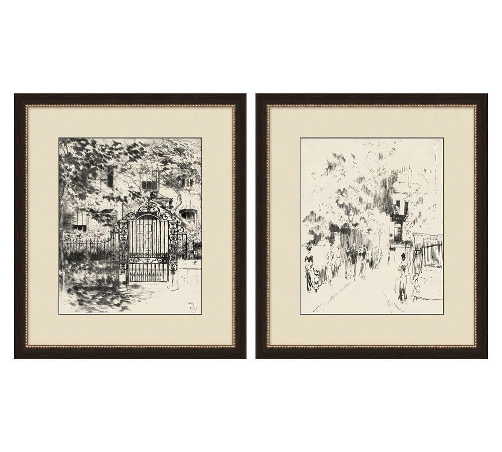 Vintage Etching | Pottery Barn