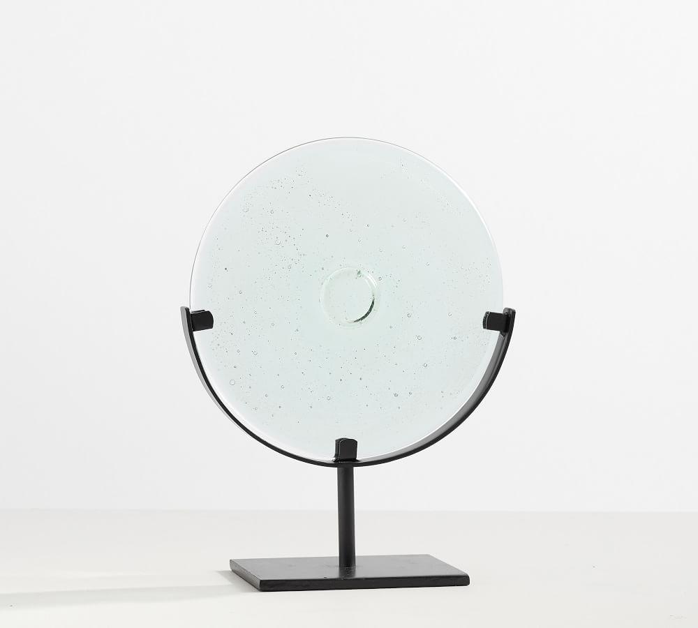 Glass Disk on Stand | Pottery Barn