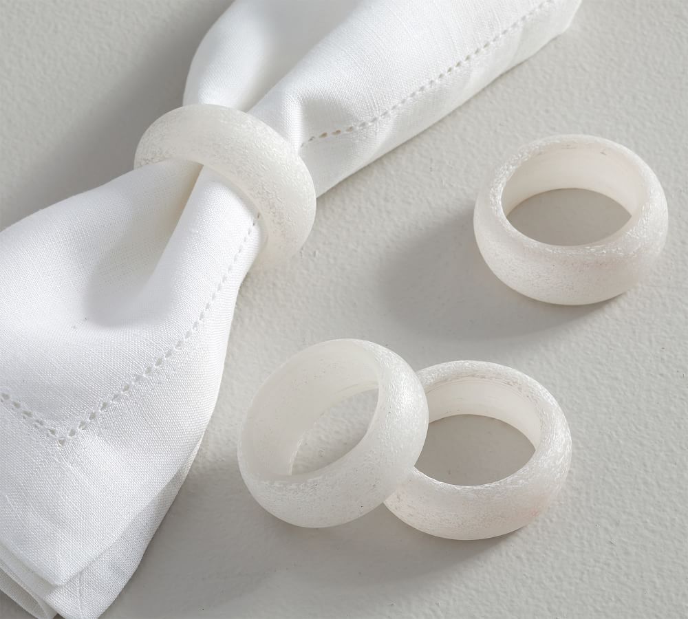 Seaglass Napkin Rings, Set of 4 | Pottery Barn
