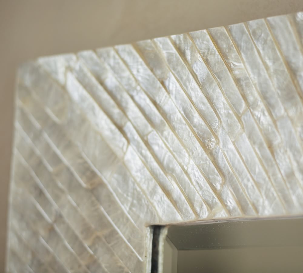 Miranda Capiz Wall Mirror | Pottery Barn