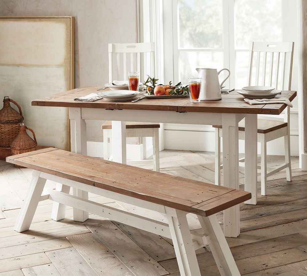 Hart Reclaimed Wood Extending Dining Table | Pottery Barn